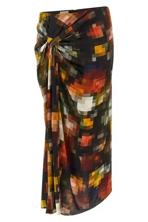 Dries Van Noten Suma Bis' Draped Skirt - Multi