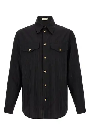 Versace Jacquard Silk Shirt