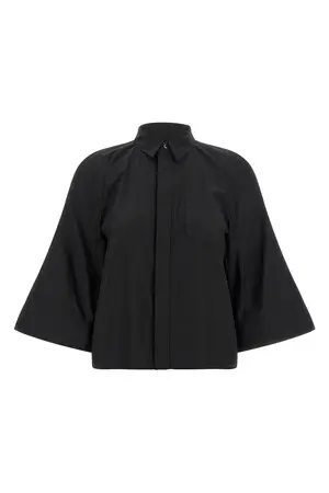 Sacai Poplin Shirt With Wide Sleeves