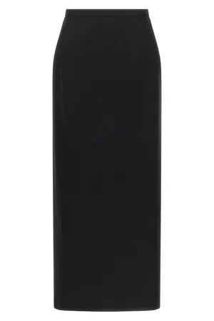 Magda Butrym Wool Column Skirt With Concealed Closure