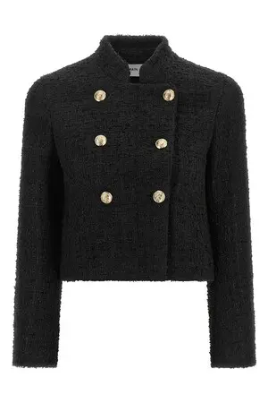 Balmain Double-breasted Tweed Short Jacket