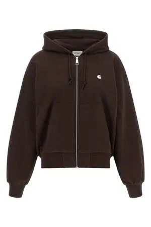 Carhartt Work In Progress Cotton Sweatshirt With Embroidery - Brown