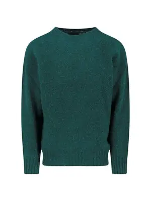 Howlin' Birth Of The Cool Shetland Wool Sweater - Green