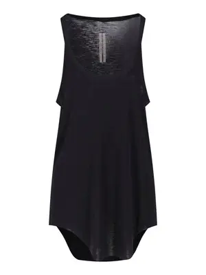 Rick Owens Wool And Silk Tank Top - Black