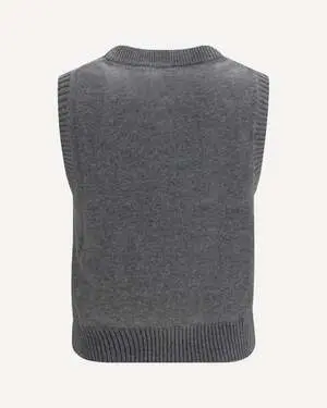 GANNI Wool Floral Vest
