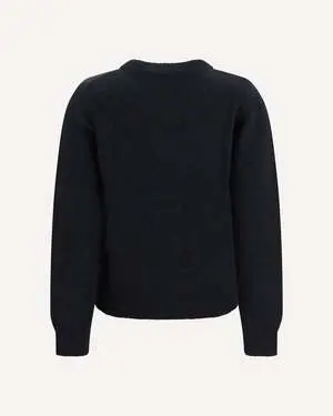GANNI Wool Sweater With Graphic Teddy Bear Print