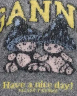 GANNI Muhroom Teddy Alpaca-blend Weater