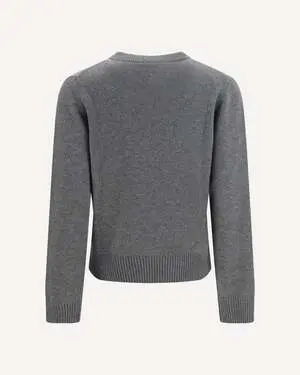 GANNI Teddy Wool Crewneck Sweater
