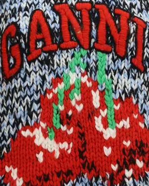 GANNI Wool Cherry Vest - Multicolour