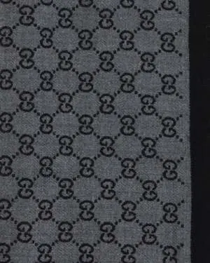 Gucci Gg Jacquard Wool Scarf