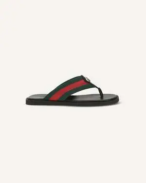Gucci Maverik Gg Interlocking Flip-flop Sandals