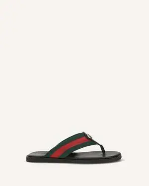 Gucci Silver Tone Sandals For Men