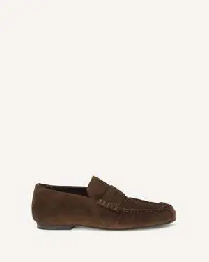 ALOHAS Aven Suede Loafers - Brown