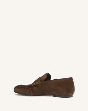 ALOHAS Aven Suede Loafers - Brown