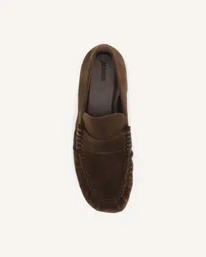 ALOHAS Aven Suede Loafers - Brown