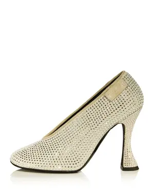 Moschino Embellished High Heel Pumps