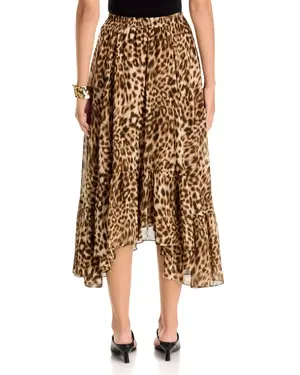 Michael Kors Handkerchief-hem Pull On Skirt