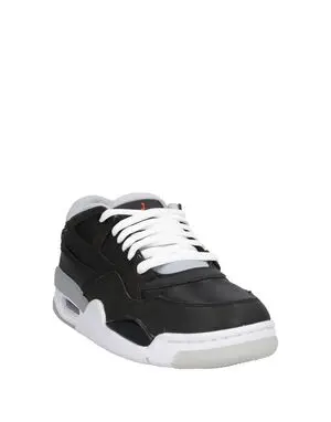 JORDAN Sneakers Charcoal Size Leather, Textile Fibers