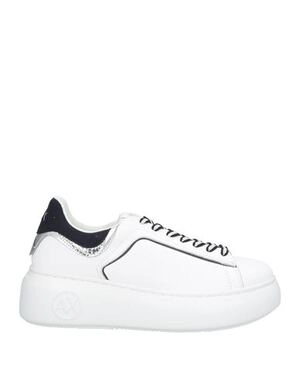 Armani Exchange Sneakers Size Cow Leather, Polyamide, Elastane