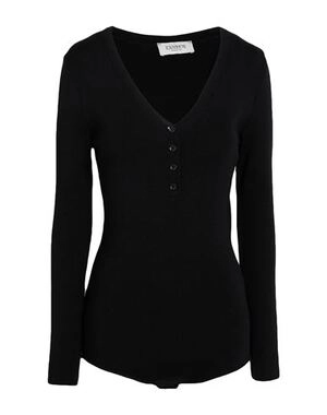 LANEUS Bodysuit Size Merino Wool - Black