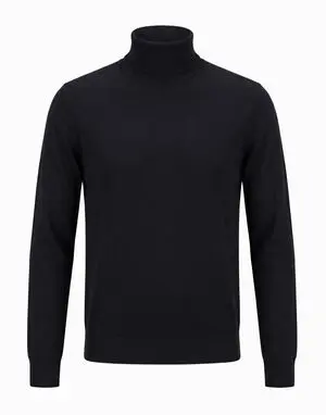 Alpha Studio The Fine Essentials Turtleneck Midnight Size Wool