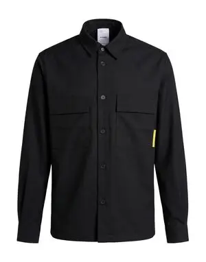 SPIEWAK Shirt Size Polyester, Wool, Elastane - Black