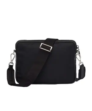 Prada Re-nylon And Saffiano Logo Shoulder Bag