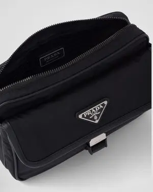 Prada Re-nylon And Saffiano Logo Shoulder Bag