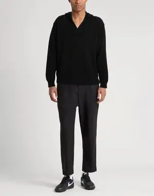 LANEUS Ribbed Knit Wool & Recycled Polyamide Sweater