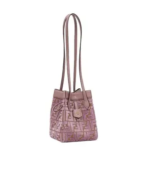 Fendi Origami Monogrammed Mini Bucket Bag