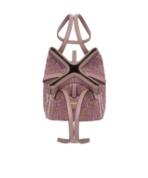 Fendi Origami Monogrammed Mini Bucket Bag