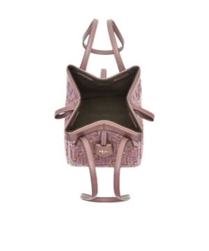 Fendi Origami Monogrammed Mini Bucket Bag