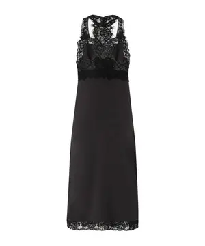 Pinko Lace-trimmed Slip Party Dress