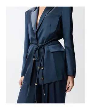 Pinko Shiny Satin Blazer