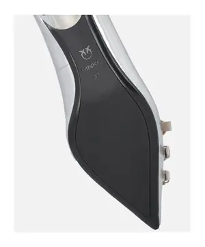 Pinko Buckle-embellished Pointed-toe Pumps