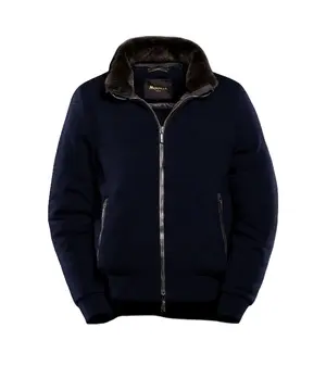 MOORER Bellati-mrw Bomber Jacket - Navy Blue
