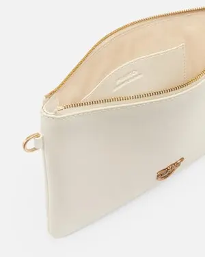 Pinko Bird Logo Plaque Wrist Clutch Bag