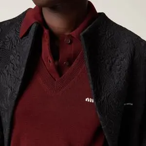 Miu Miu Wool Knit Polo Shirt