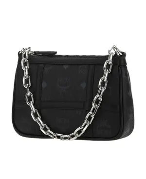 Mcm Monogram Printed Chain-linked Shoulder Bag
