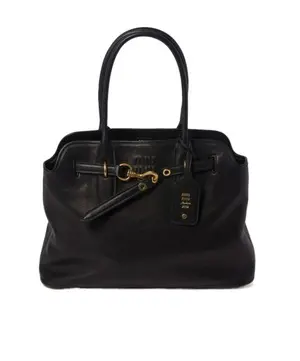 Miu Miu Aventure Logo-tag Tote Bag