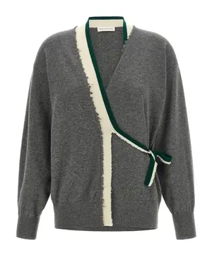 Dries Van Noten Long-sleeve Open-front Cardigan - Grey
