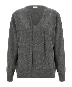 Dries Van Noten Long-sleeved Sweater - Grey