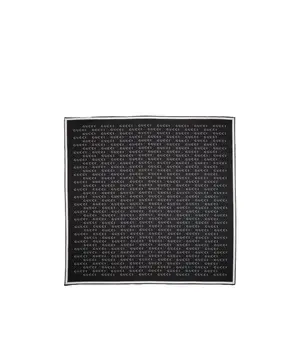 Gucci Printed Pocket Square - Black/white