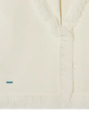 Alanui Fringe-trim Belted Cardigan - White