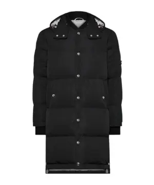 Thom Browne Snap-fastening Padded Coat - Black