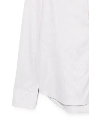 Canali Micro-check Spread-collar Shirt