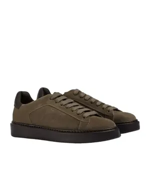 DOUCAL'S Golden Cream" Lace-up Sneakers