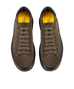 DOUCAL'S Golden Cream" Lace-up Sneakers