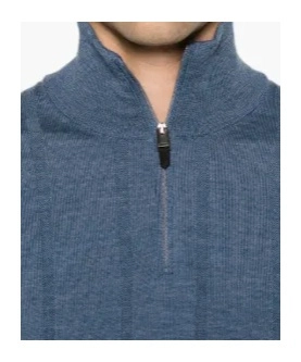 Canali Ribbed Quarter-zip Sweater