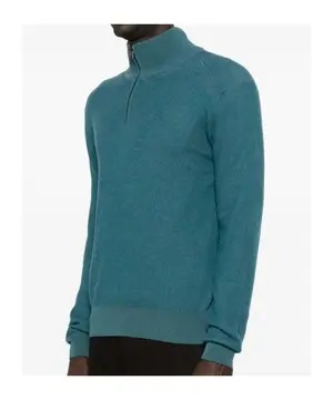 Brioni Half-zip Long-sleeve Sweater